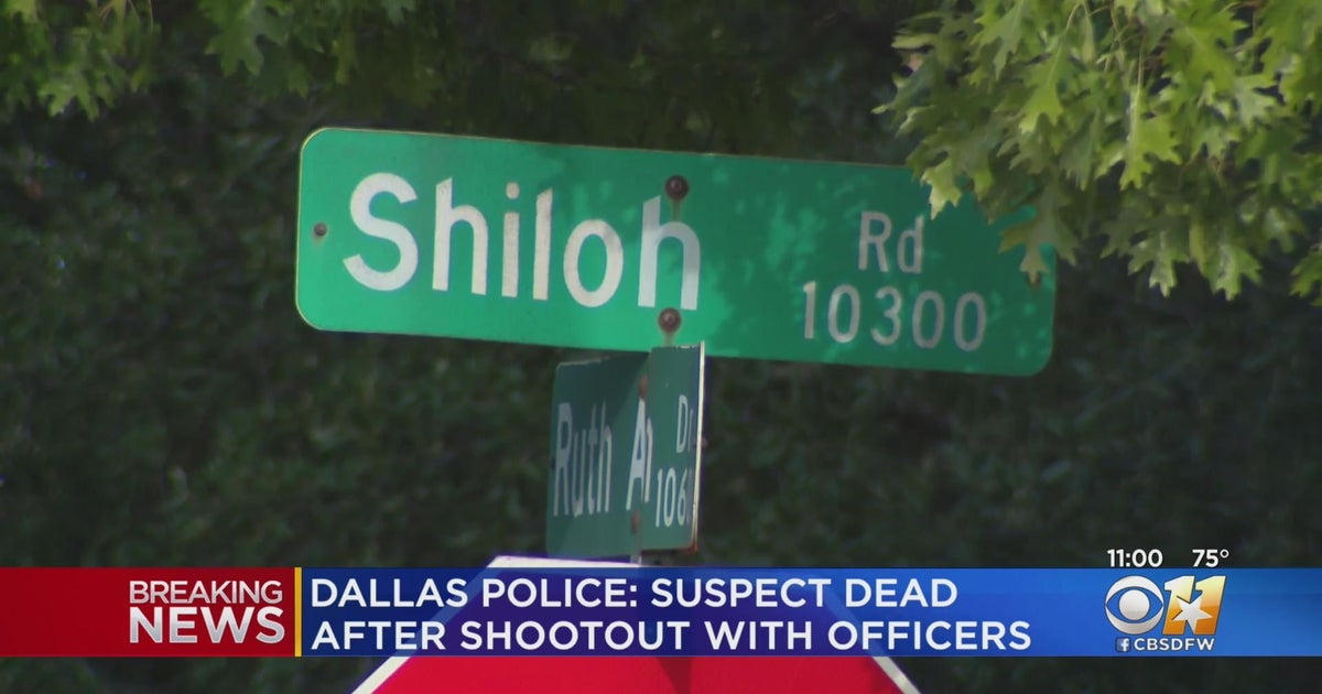 Suspect dies after shootout with officers, Dallas police say - CBS Texas