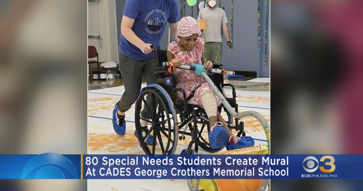 80 special needs students create mural at CADES George Crothers ...