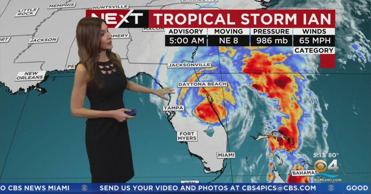 Tracking Tropical Storm Ian 9/29/2022 5AM - CBS Miami