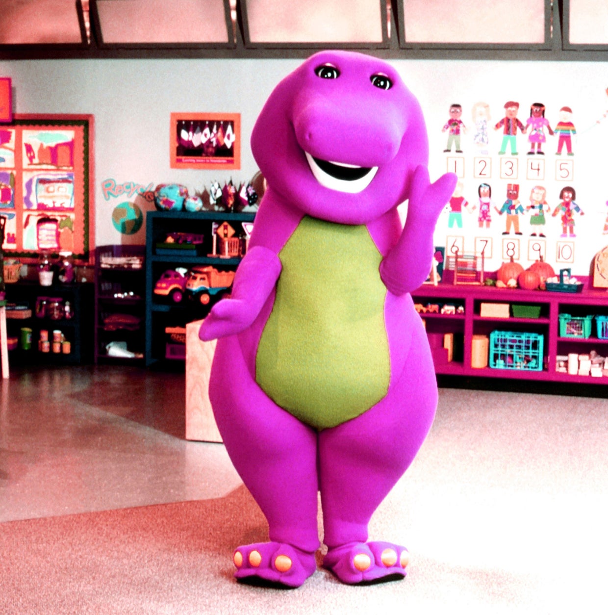 The world's most famous purple dinosaur is coming back - CBS Texas
