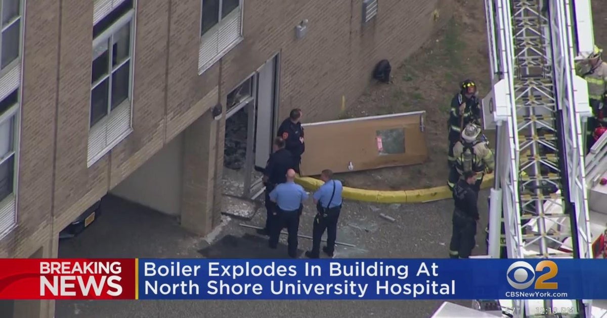 Boiler explodes at North Shore University Hospital - CBS New York