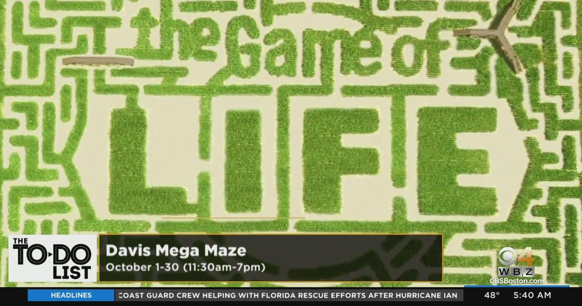 To Do List: Davis Mega Maze, Slightly Spooky Tour in Salem - CBS Boston