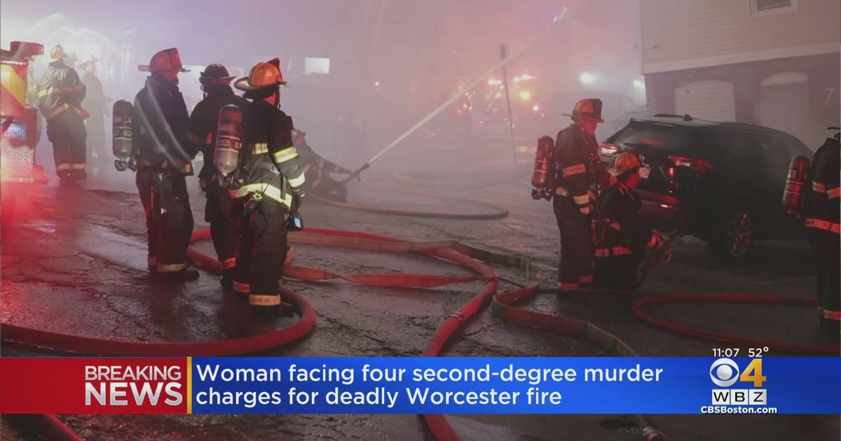 Woman facing 4 second-degree murder charges for deadly Worcester fire - CBS Boston