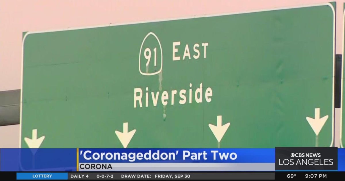 All eastbound lanes of the 91 Freeway closing again this weekend - CBS ...