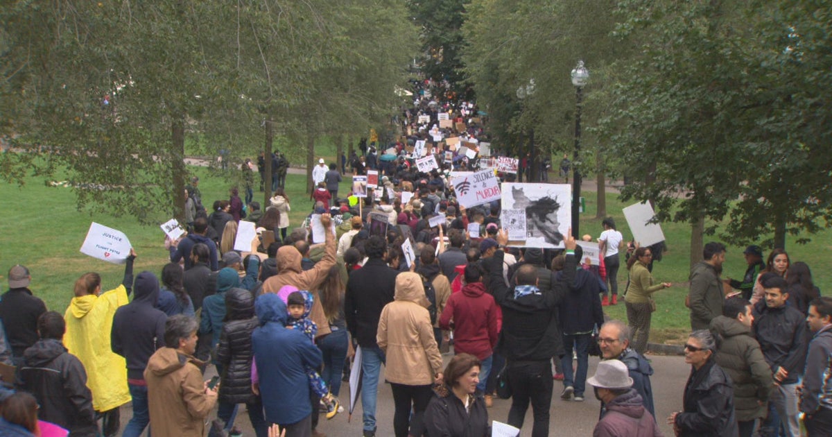 Hundreds outside State House in Boston protest Iran's treatment of ...
