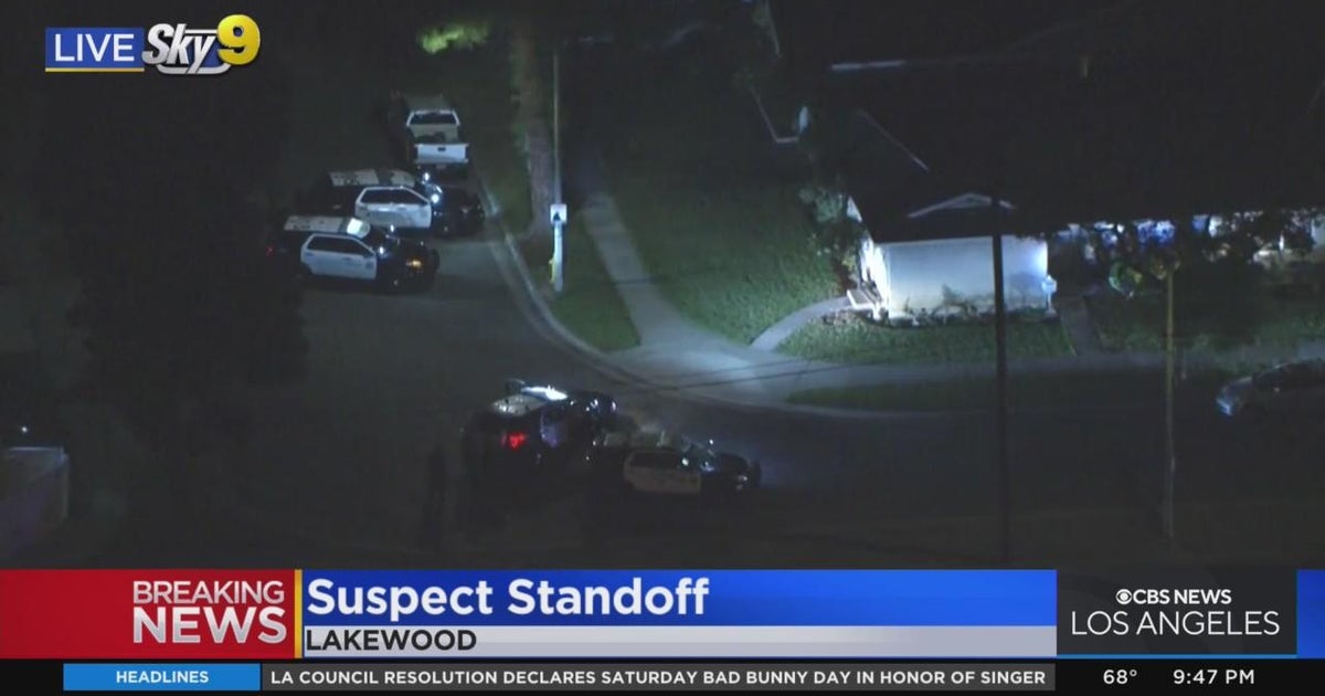 LASD in standoff with suspect accused of assaulting a deputy - CBS Los ...