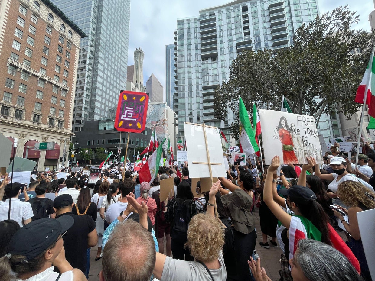 Freedom rally for Iran in Downtown Los Angeles