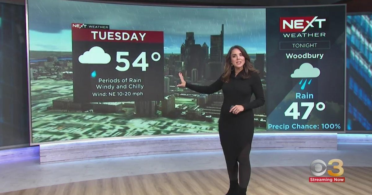NEXT Weather: Periods of rain Tuesday - CBS Philadelphia