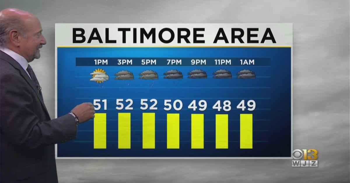 Marty Bass has your Monday afternoon forecast - CBS Baltimore