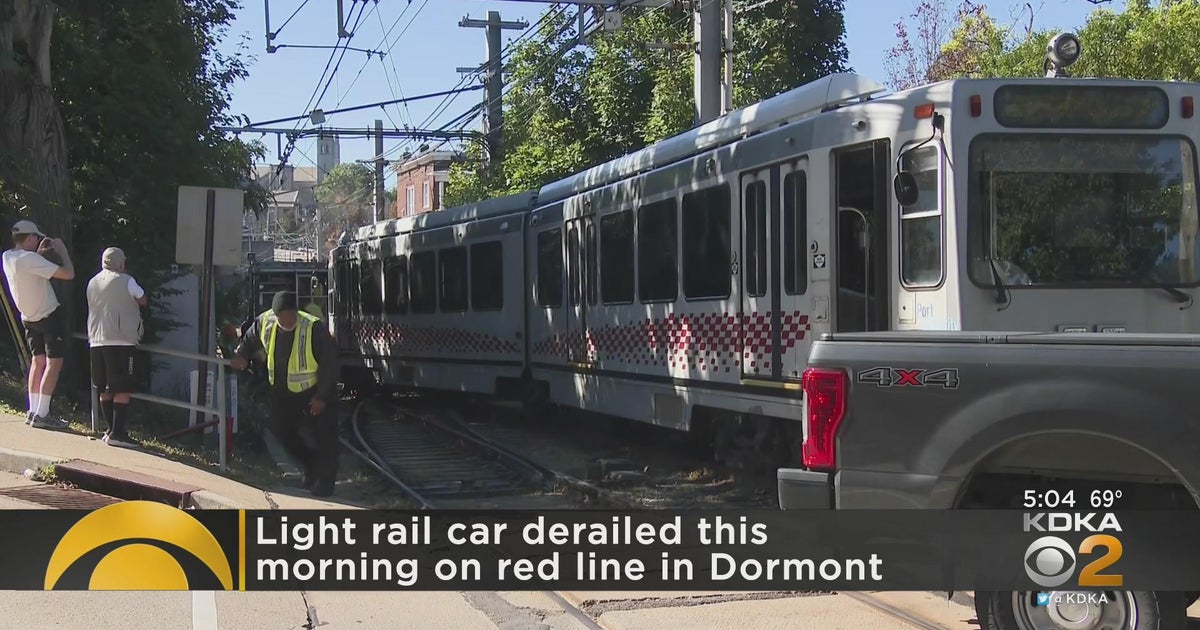 Cause of T car derailment in Dormont under investigation - CBS Pittsburgh
