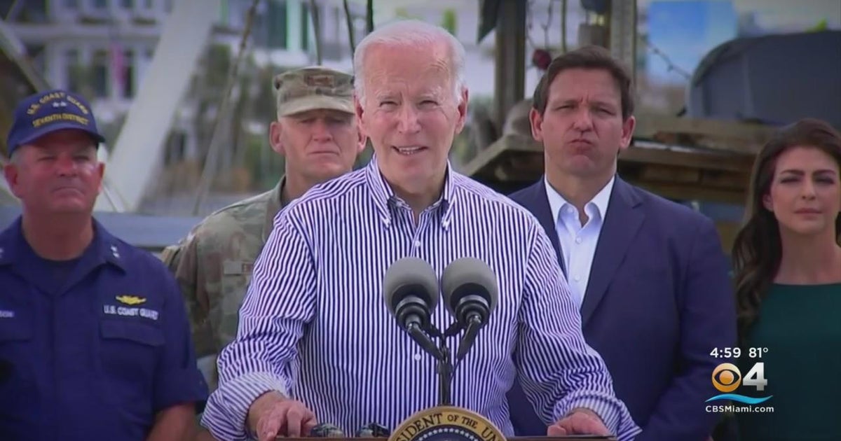 President Joe Biden tours devastation throughout Florida's west coast ...