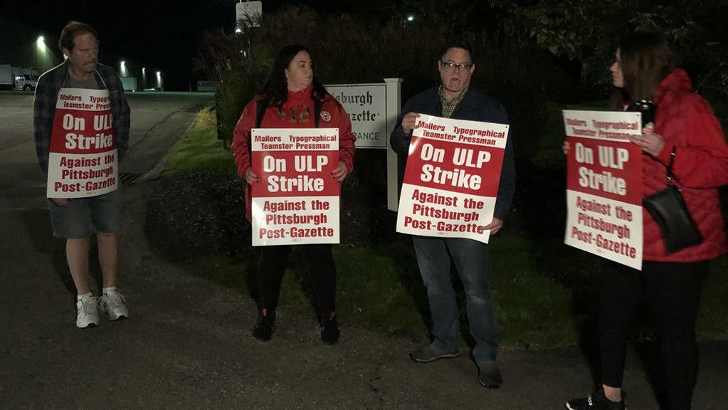 CWA workers at the Pittsburgh Post-Gazette officially go on strike ...