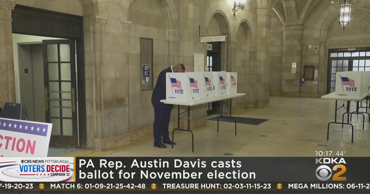 Pa. State Rep. Austin Davis casts vote for midterm election - CBS ...