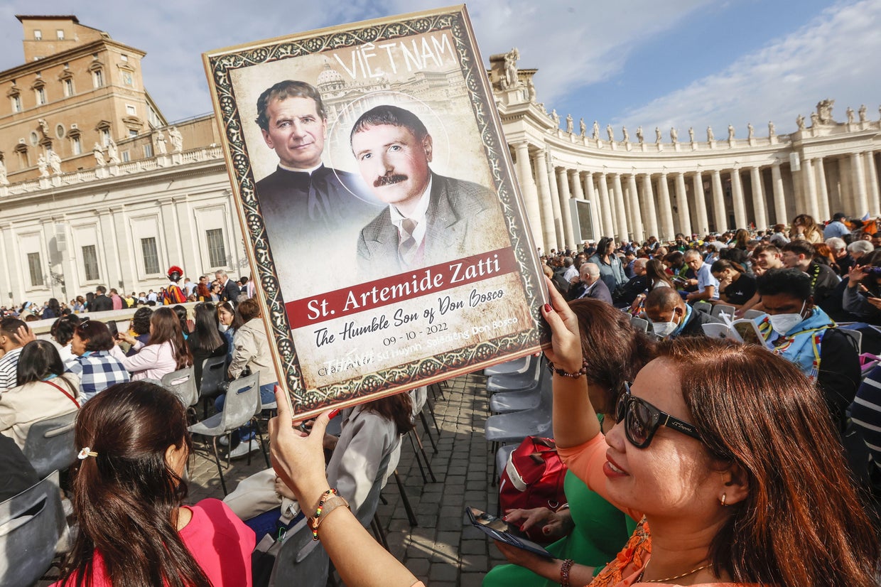 Pope Francis elevates Italian bishop and missionary to sainthood - CBS News