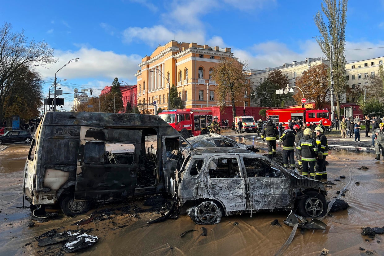 Russia Rains Missiles Down On Ukraines Capital And Other Cities In