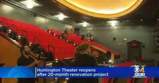 Huntington Theater reopens after nearly 3 years of renovations - CBS Boston