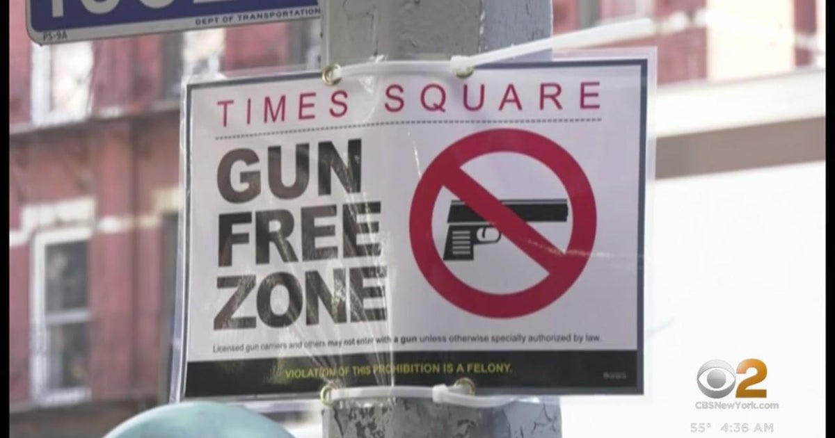 Adams to sign Times Square gun ban - CBS New York