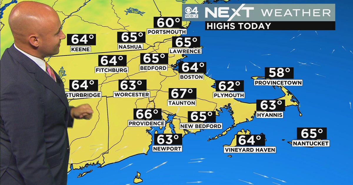 Next Weather: WBZ morning forecast for October 11 - CBS Boston