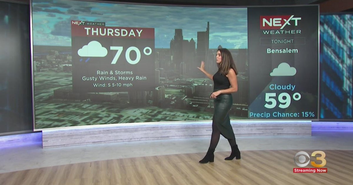 NEXT Weather: Rain in store for Thursday - CBS Philadelphia