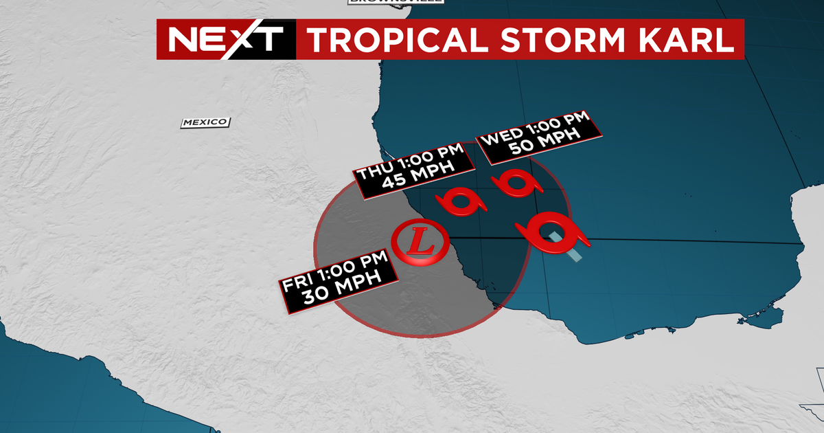 Tropical Storm Karl forms in Gulf off southern Mexico coast - CBS Miami