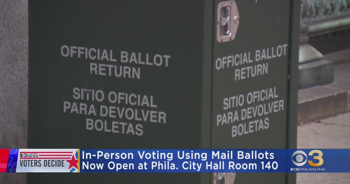 Philadelphia opens in-person voting using mail-in ballots - CBS ...