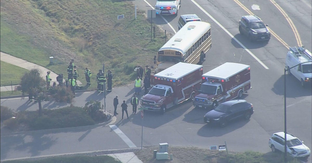 No students injured in school bus crash in Boulder County - CBS Colorado