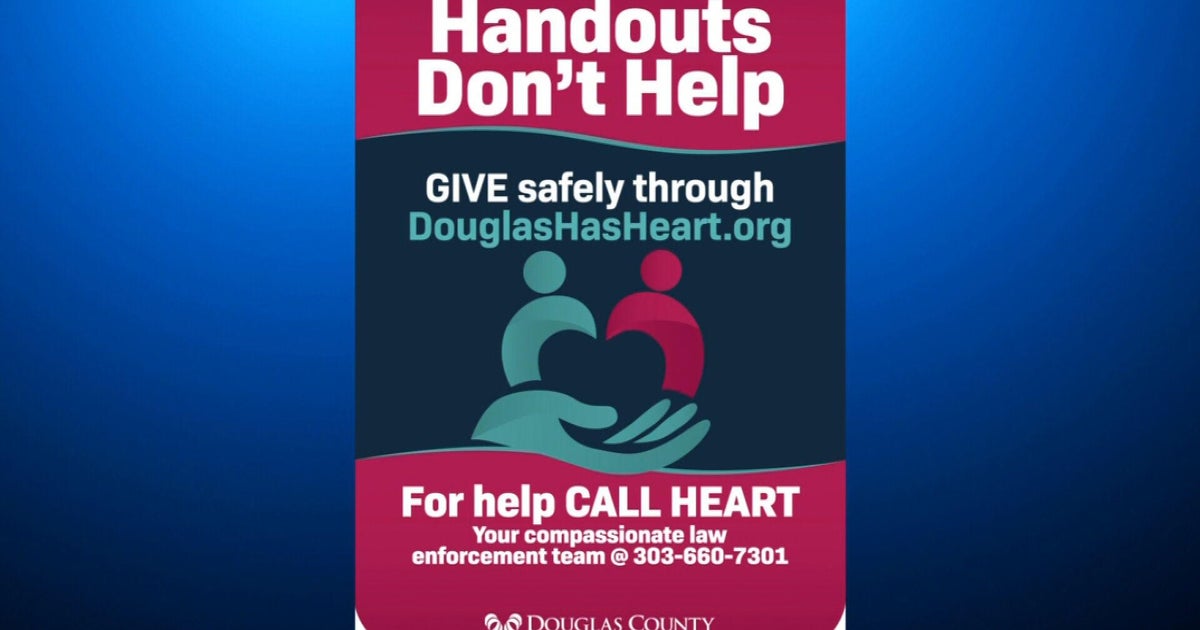 "Handouts Don't Help" signs will appear around Douglas County - CBS ...