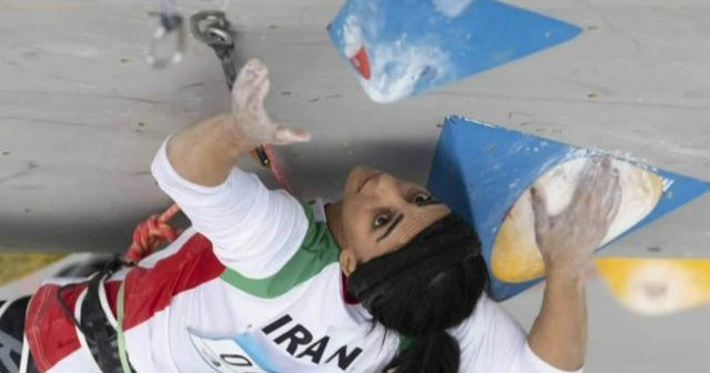 Iranian rock climber who competed without hijab returns to Tehran - CBS ...