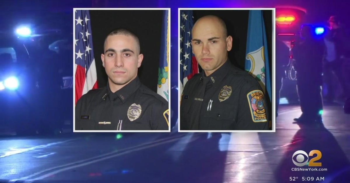 Funeral today for Bristol police officers - CBS New York