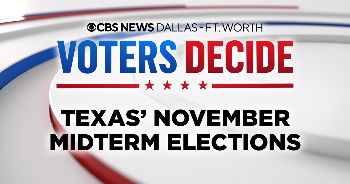 What you need to know about Texas' November midterm elections - CBS Texas