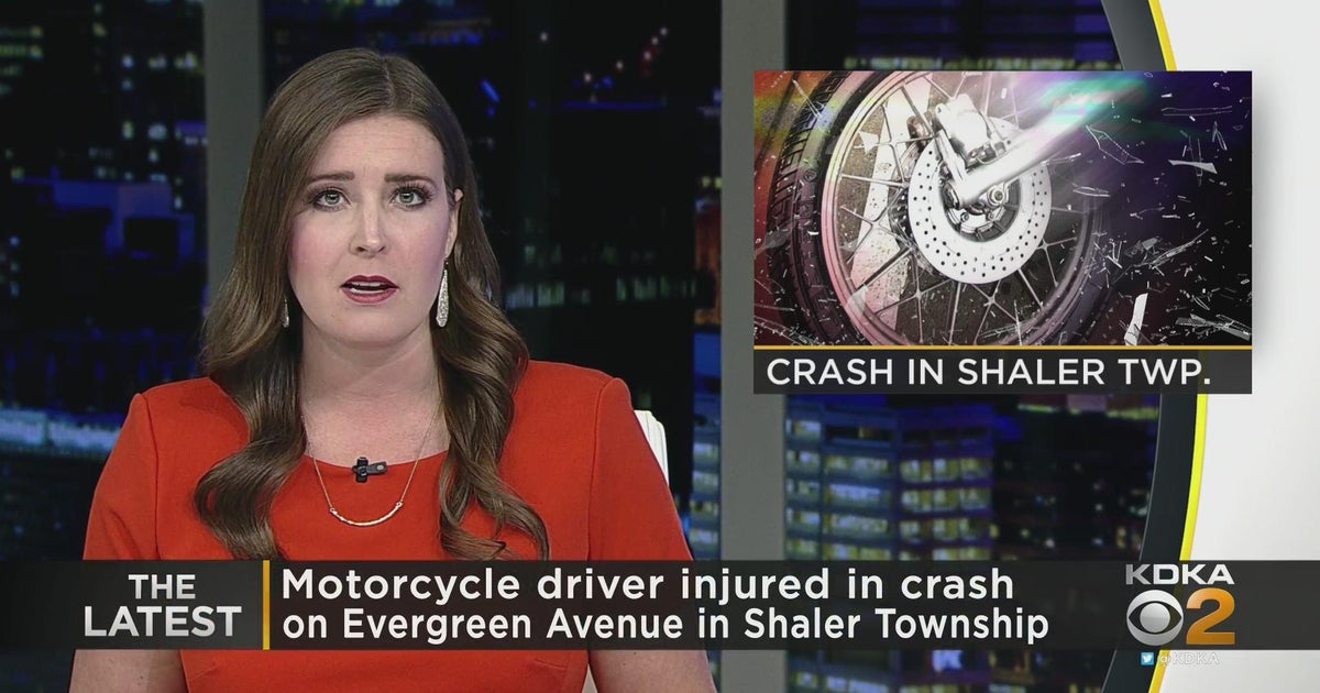 Motorcyclist injured in crash in Shaler Township - CBS Pittsburgh