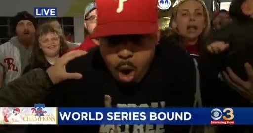 Fans celebrate Phillies winning the pennant in Northeast Philly - CBS ...