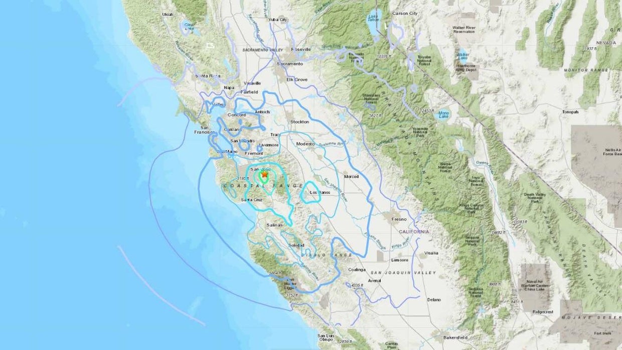 5.1 magnitude earthquake strikes near San Jose, California - CBS News