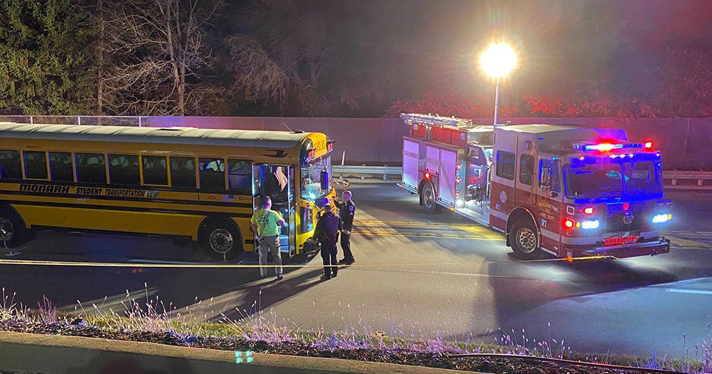 Police investigating crash involving school bus, bicyclist in Richland Township - CBS Pittsburgh