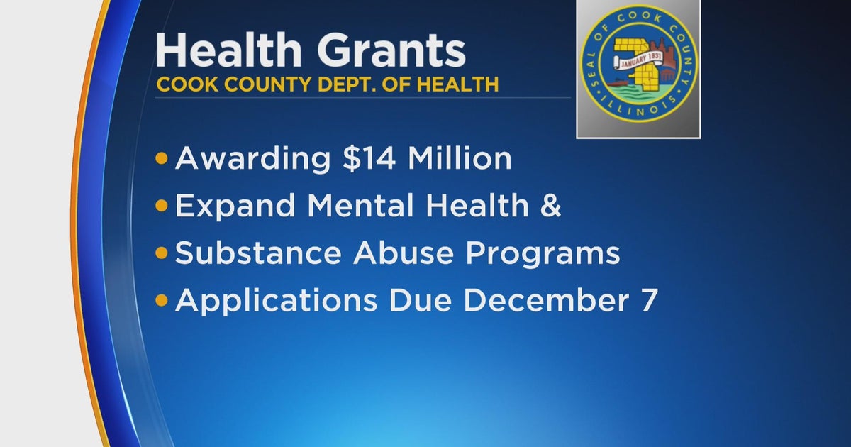 CCDPH will award $14 million in grants toward behavioral health - CBS ...