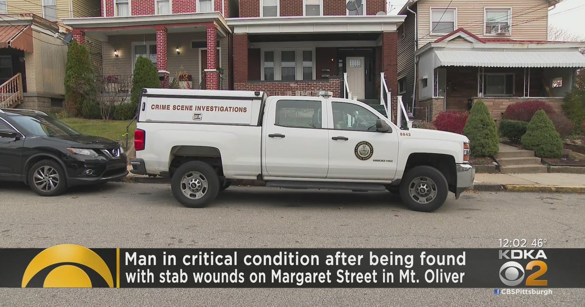 Police investigating stabbing in Mt. Oliver - CBS Pittsburgh