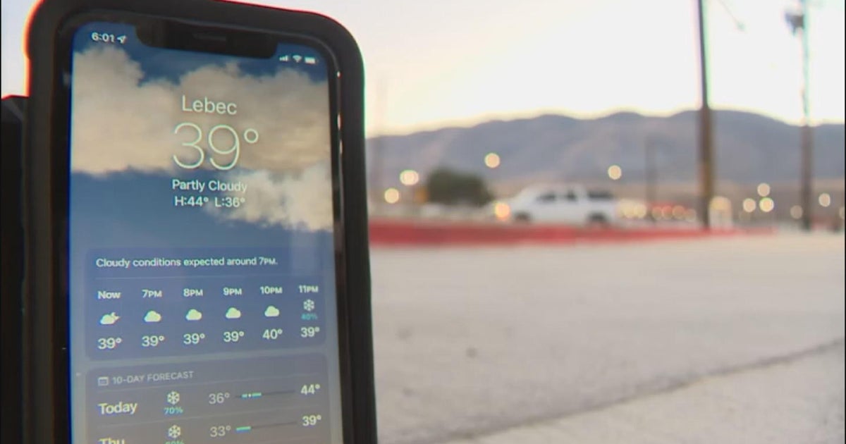 Cold snap sweeps through the Grapevine - CBS Los Angeles