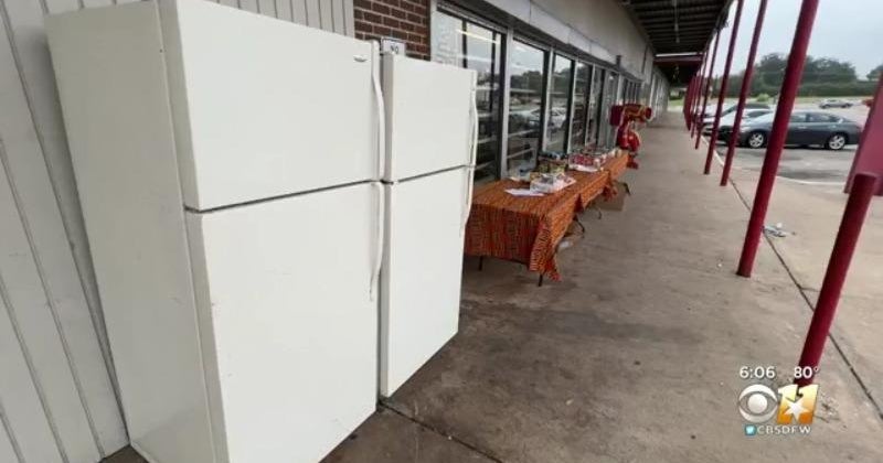 Stolen community refrigerator in Oak Cliff becomes call to action - CBS ...