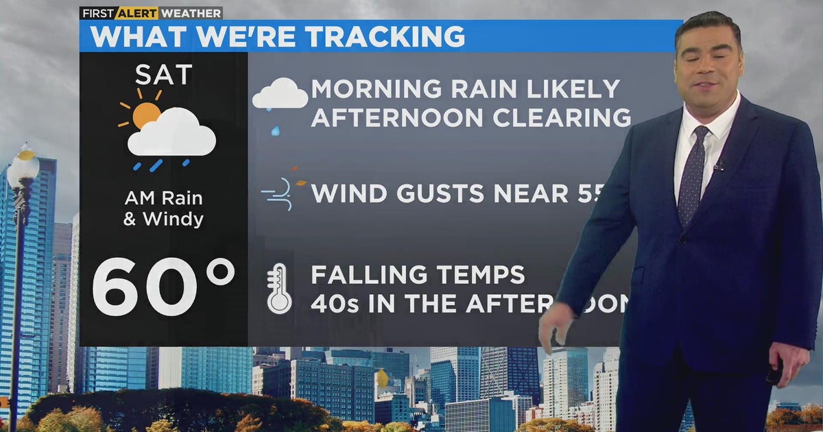 Chicago First Alert Weather: Rain, wind on Saturday - CBS Chicago