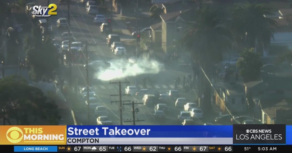 Compton sees another illegal street takeover and neighbors are fed-up ...