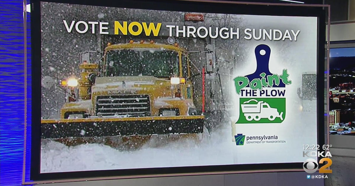 PennDOT opens voting for Paint the Plow program - CBS Pittsburgh