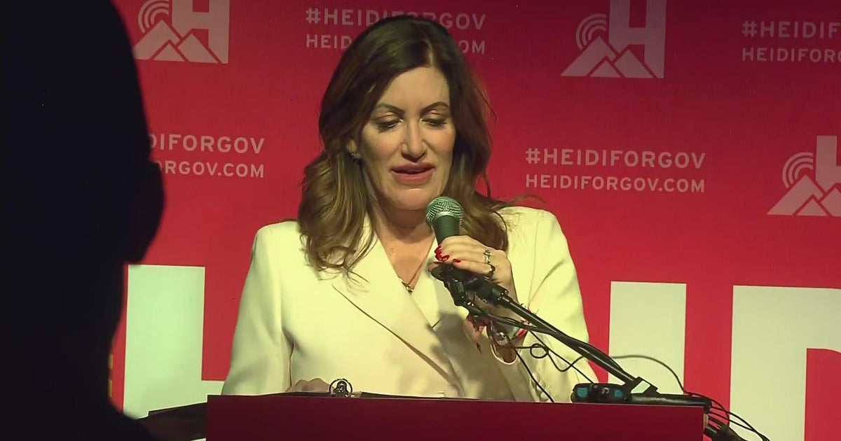 Republican gubernatorial candidate Heidi Ganhal delivers emotional ...