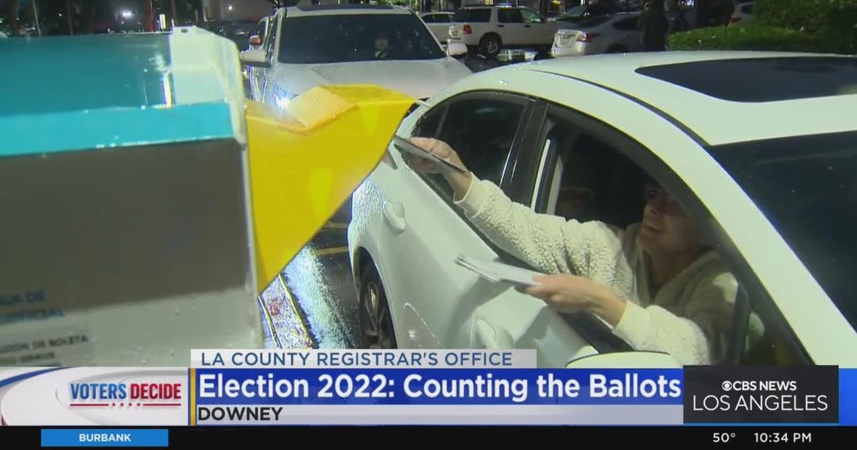 Rain causing issues for ballot talliers throughout LA County - CBS Los ...