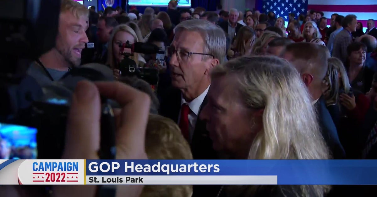 Dr. Scott Jensen arrives at GOP headquarters - CBS Minnesota