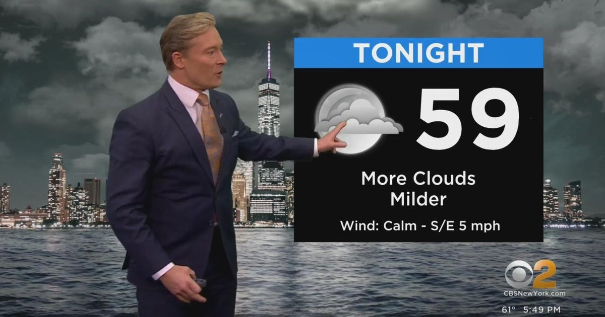 First Alert Weather: CBS2's 11/10 Thursday evening update - CBS New York