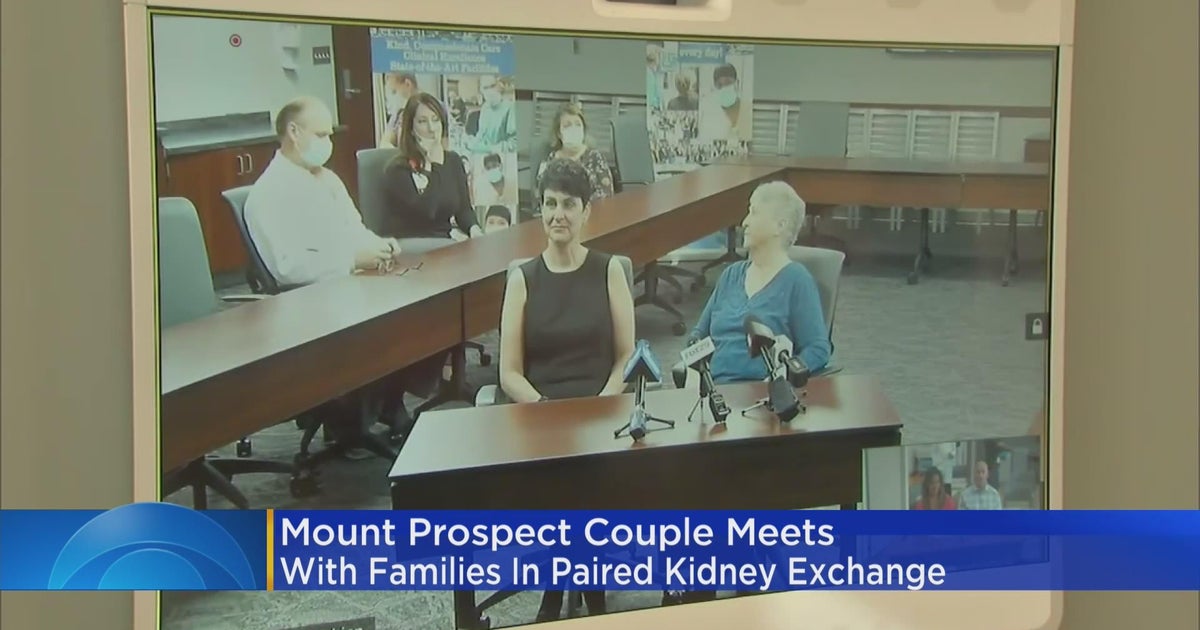 Kidney donors meet recipients in three-way paired exchange - CBS Chicago