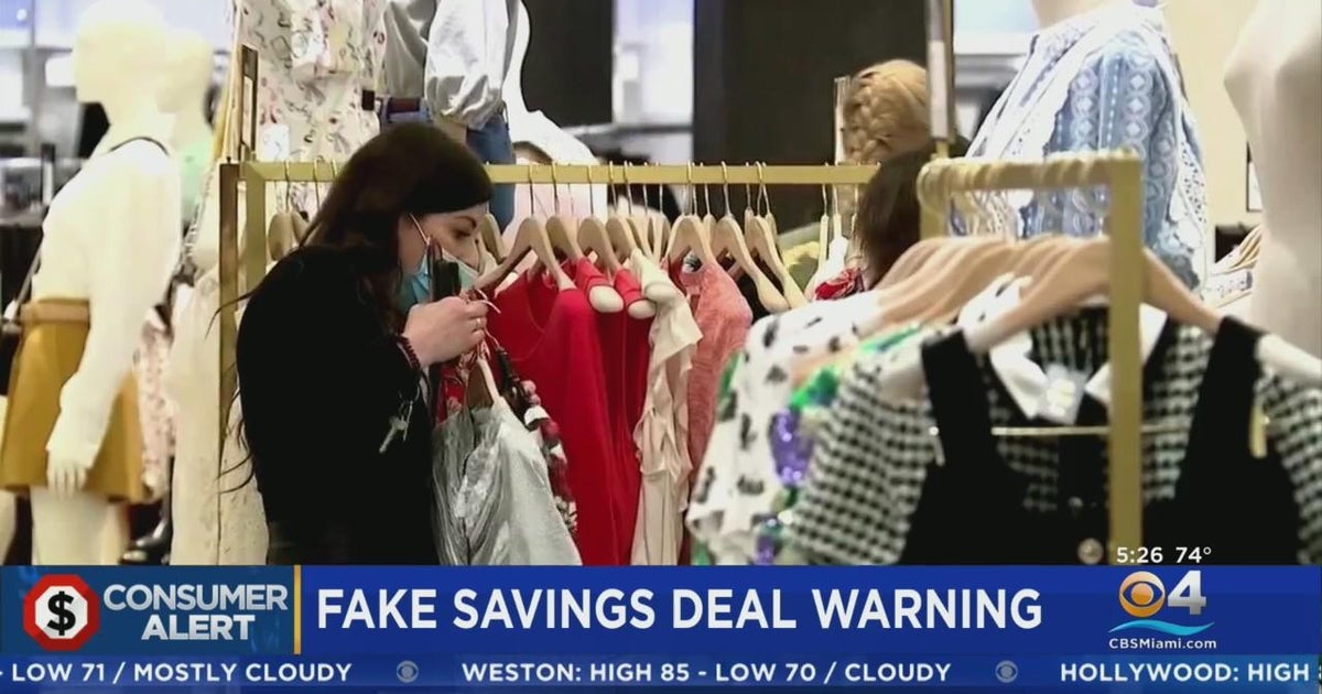 Beware fake holiday sales - CBS Miami