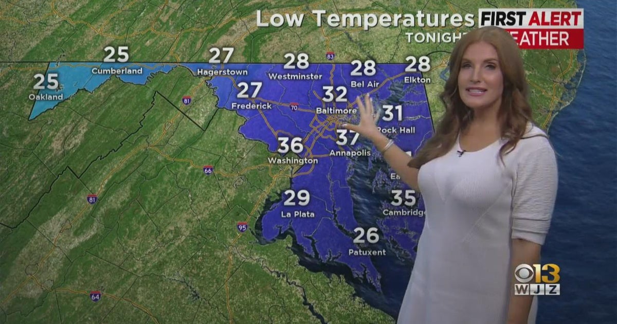 Meteorologist Meg McNamara has your Monday morning forecast - CBS Baltimore