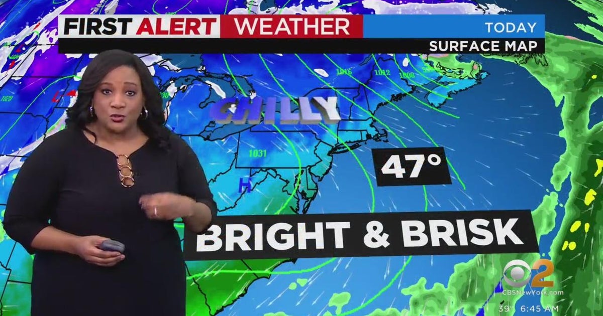 First Alert Weather: CBS2's 11/14 Monday 7 a.m. update - CBS New York