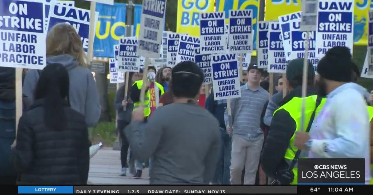 Thousands of UC academic workers plan to strike across 10 campuses - CBS Los Angeles